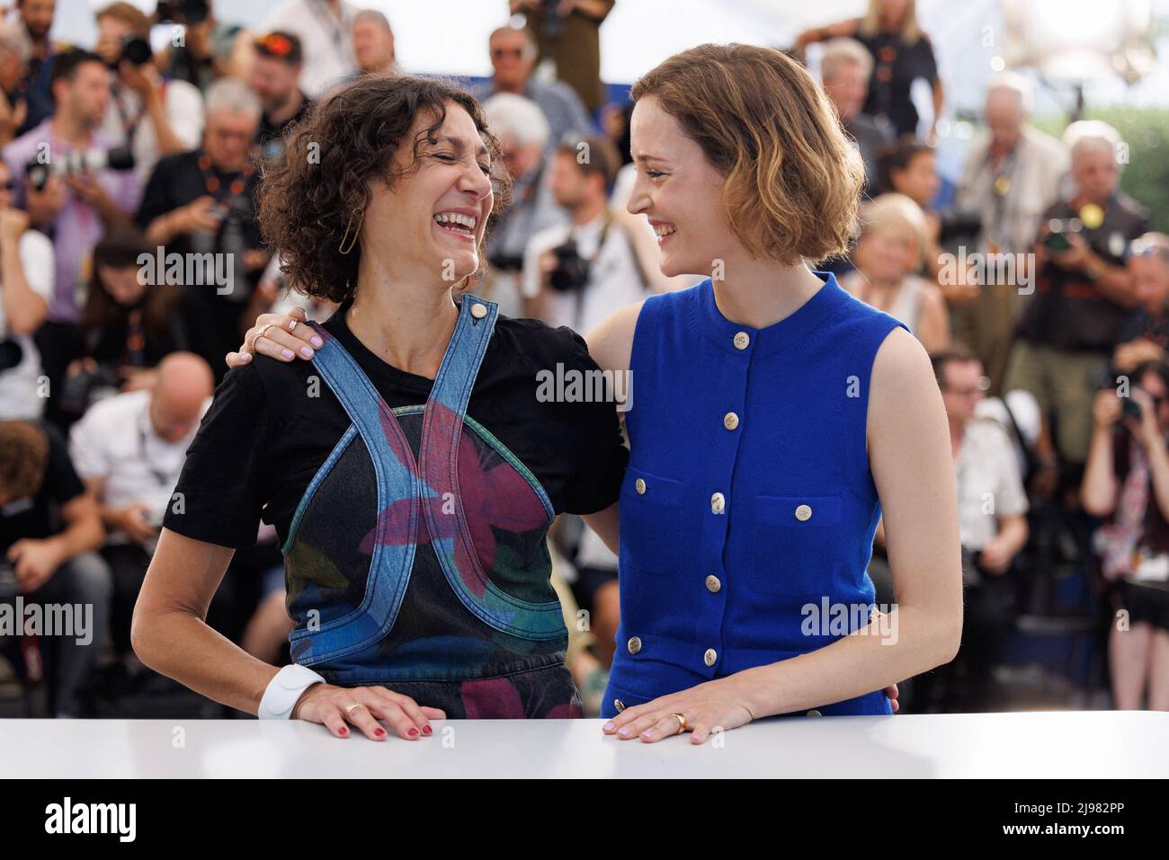 Director Emily Atef and Vicky Krieps attend the photocall for "More ...