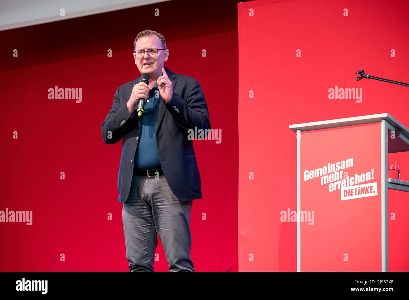 Bad Blankenburg, Germany. 21st May, 2022. Bodo Ramelow (Die Linke ...