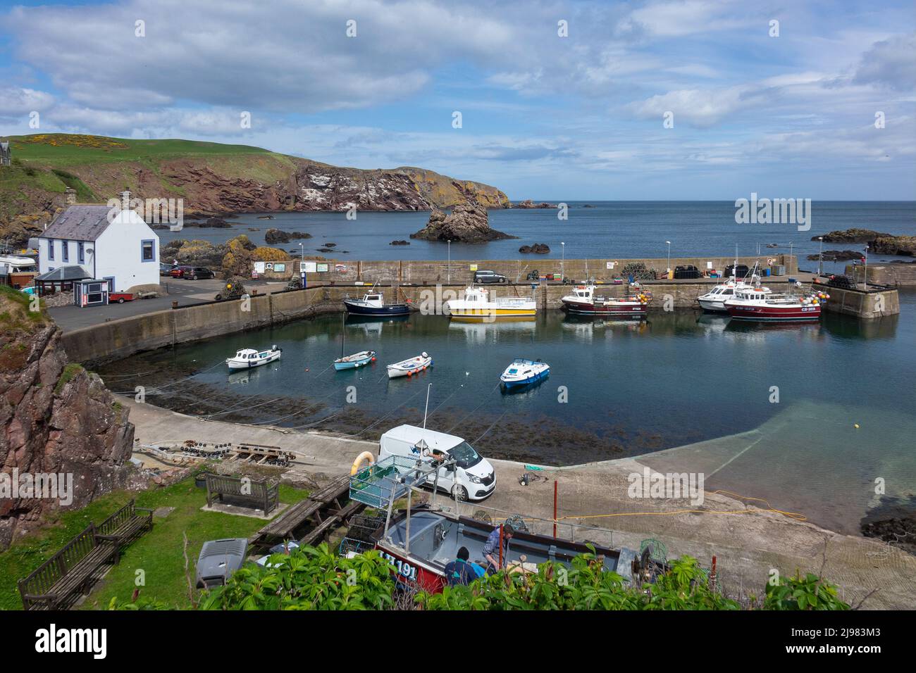 Scotland, Borders, St.Abbs fishing village Stock Photo - Alamy