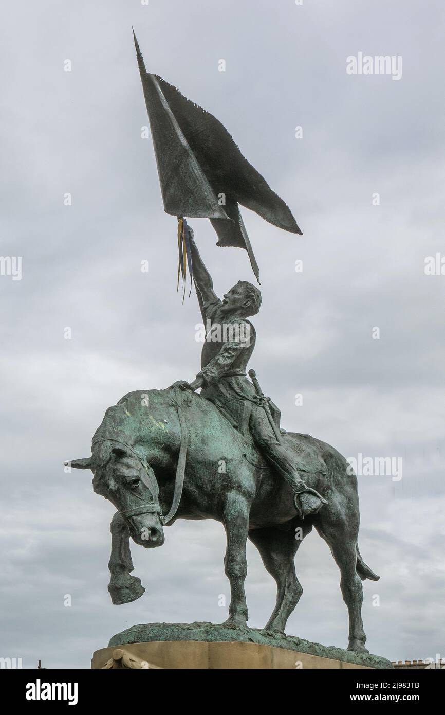 Scotland, borders, Hawick. Hawick Gallants memorial Stock Photo - Alamy