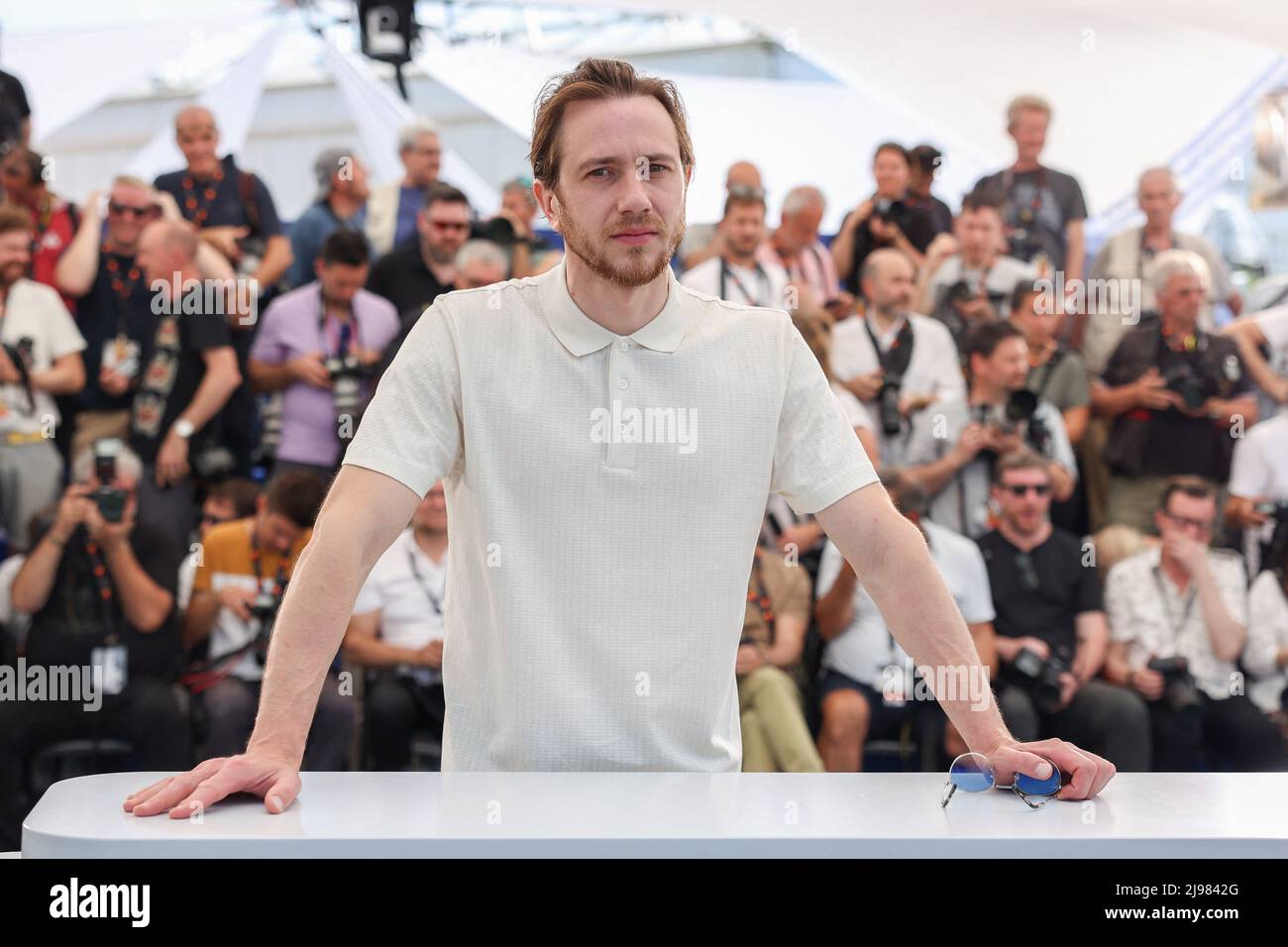 Bastien Bouillon attends the photocall for "La Nuit Du 12" during the ...