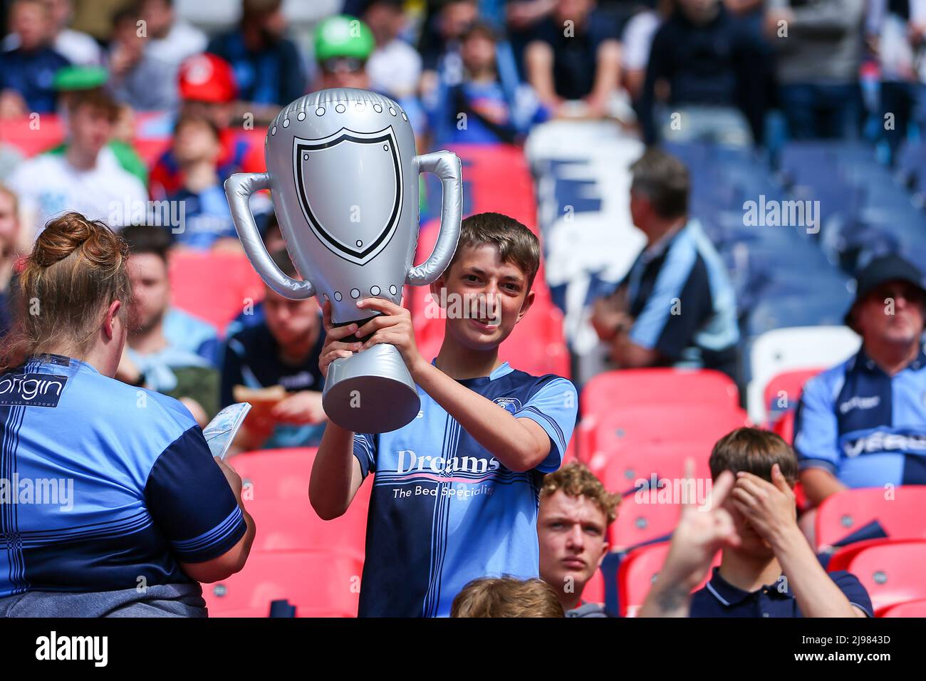 Wembley Stadium, London, UK. 21st May, 2022. FA League 1 promotion play ...
