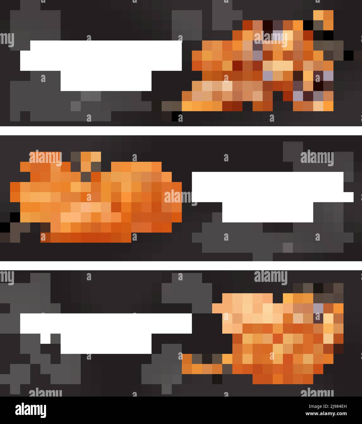 Three horizontal bread bakery realistic banner set with bread house ...