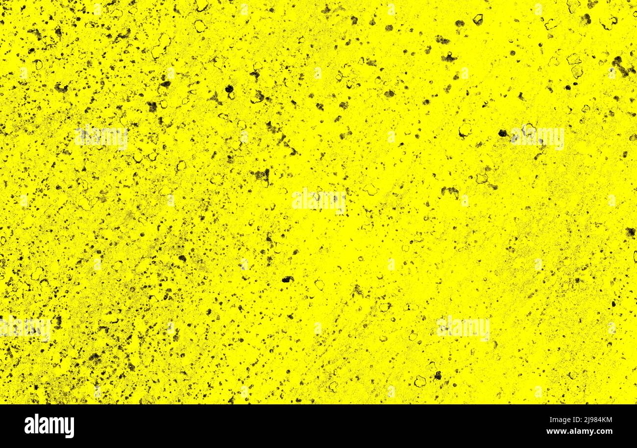 Yellow old metal sheet with scattered stains and spots Stock Photo - Alamy
