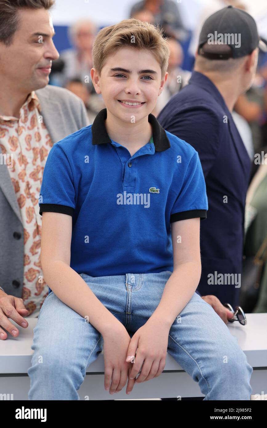 Simon Faliu attends the photocall for "Le Petit Nicolas - Qu'est Ce Qu ...