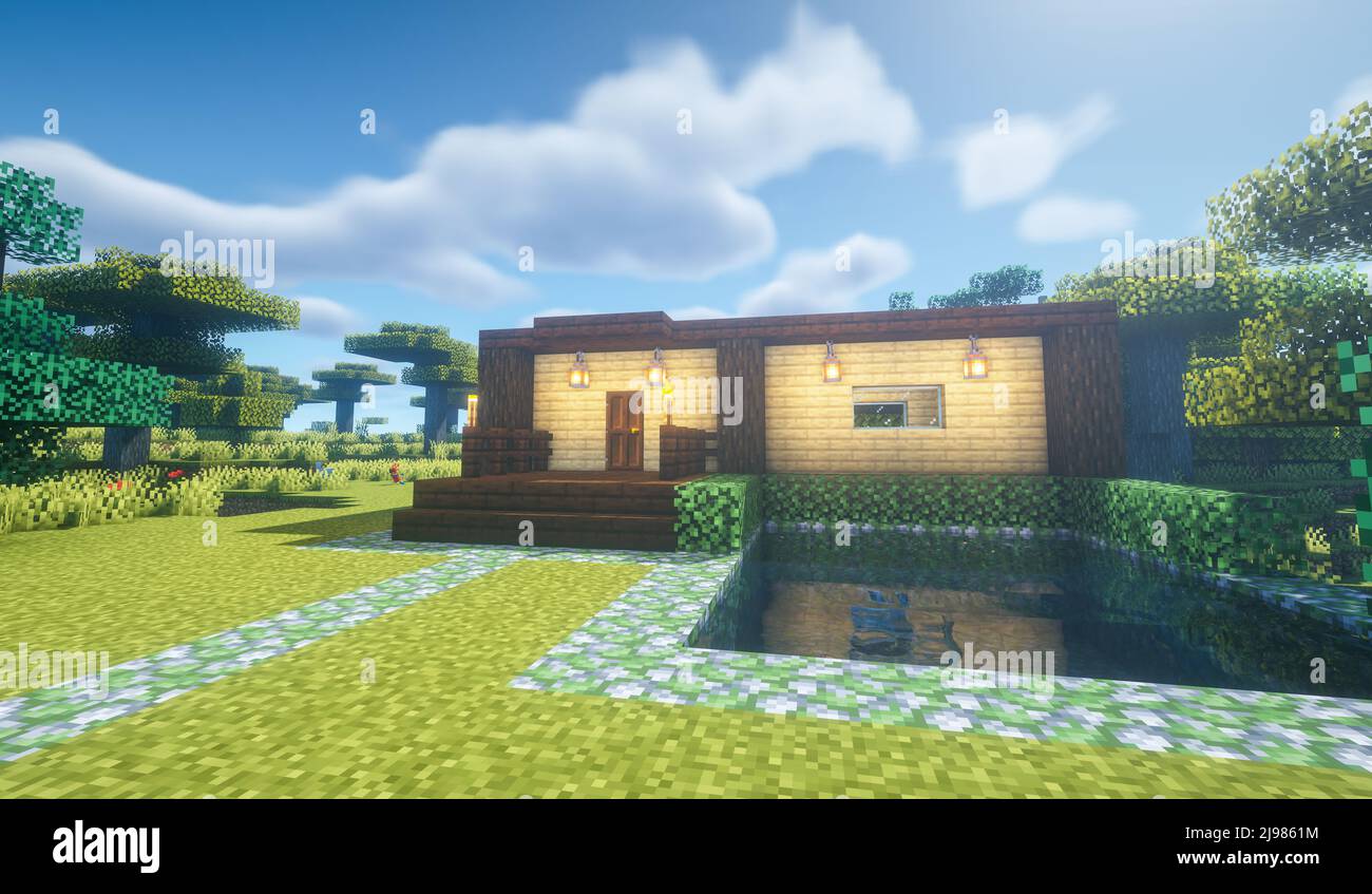 Minecraft Game – May 21 2022: Sample of Simply Wooden House in ...