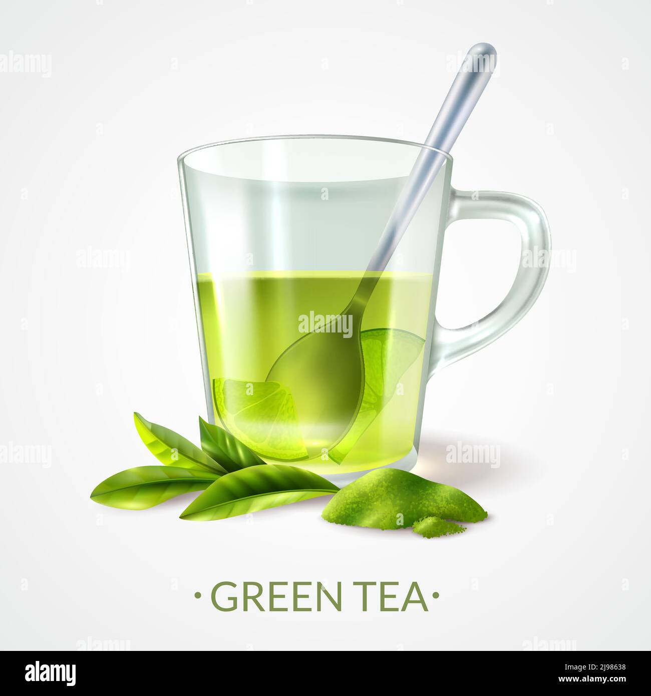 Herb spoon Stock Vector Images - Alamy