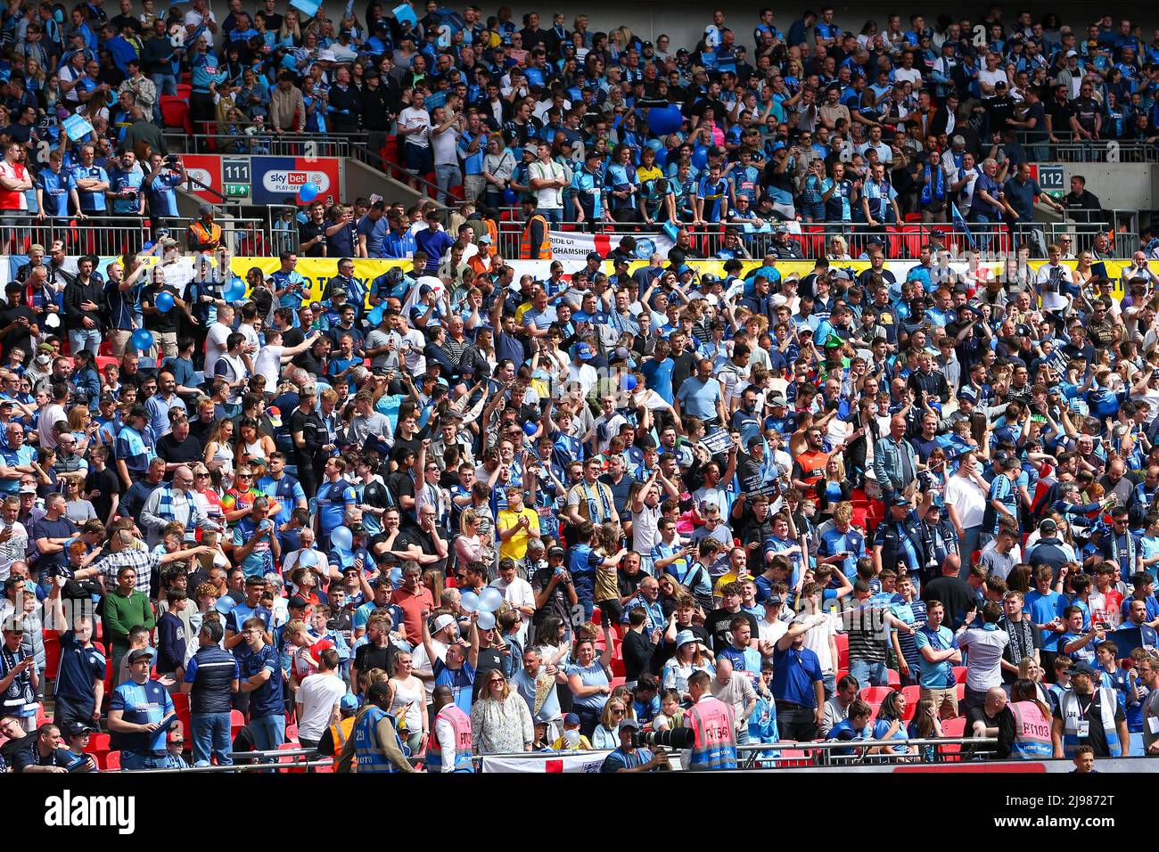 Wembley Stadium, London, UK. 21st May, 2022. FA League 1 promotion play ...