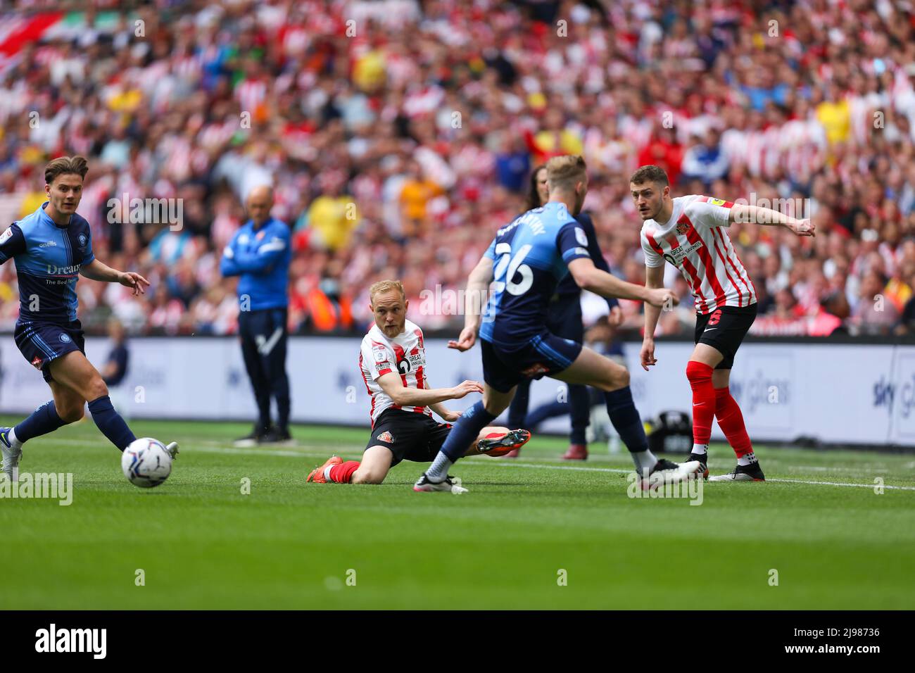 Wembley Stadium, London, UK. 21st May, 2022. FA League 1 promotion play ...