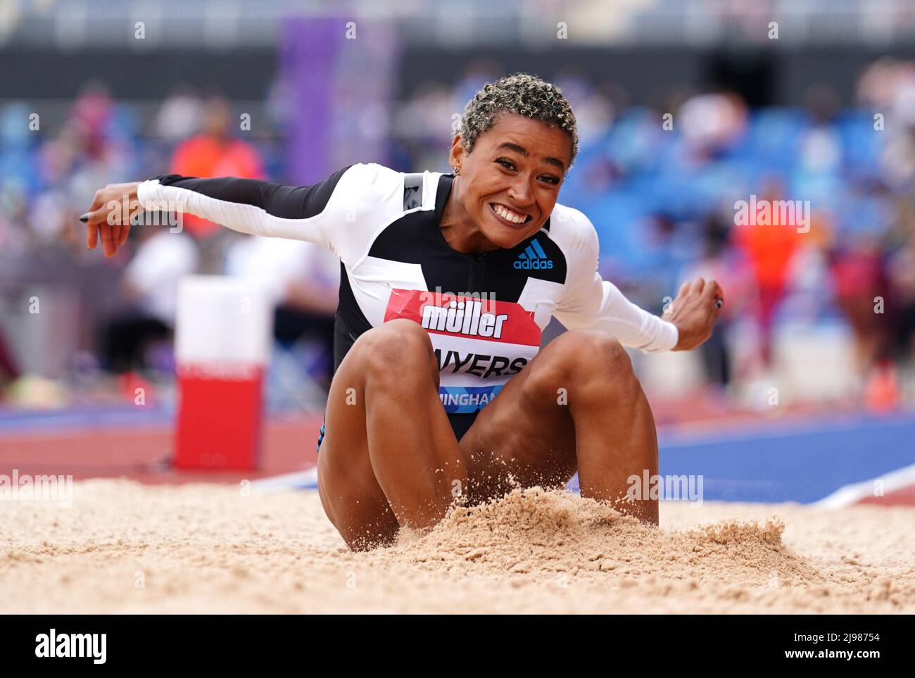 Great Britain's Jazmin Saywers in action during the Women's Long Jump ...