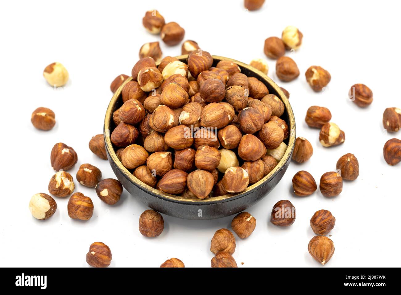 Fresh tasty organic hazelnuts Cut Out Stock Images & Pictures - Alamy