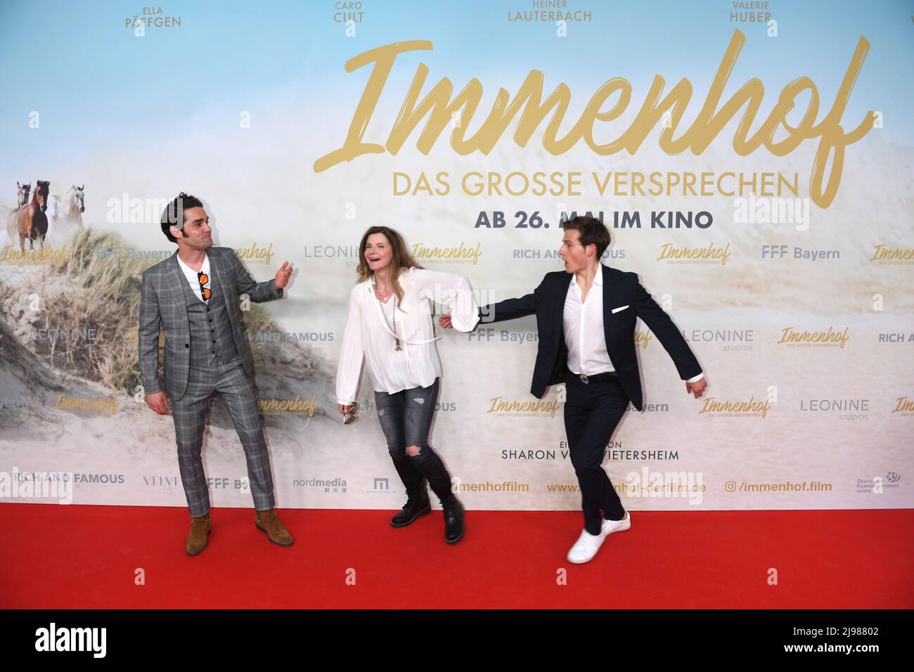 Munich, Germany. 21st May, 2022. Actor Max Befort, (l-r) director ...