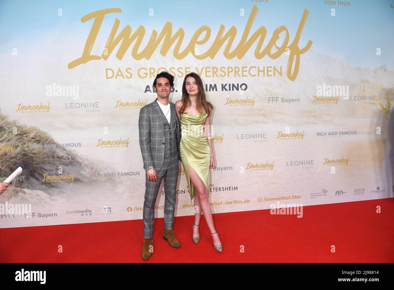 Munich, Germany. 21st May, 2022. Actors Max Befort and Leia Holtwick ...