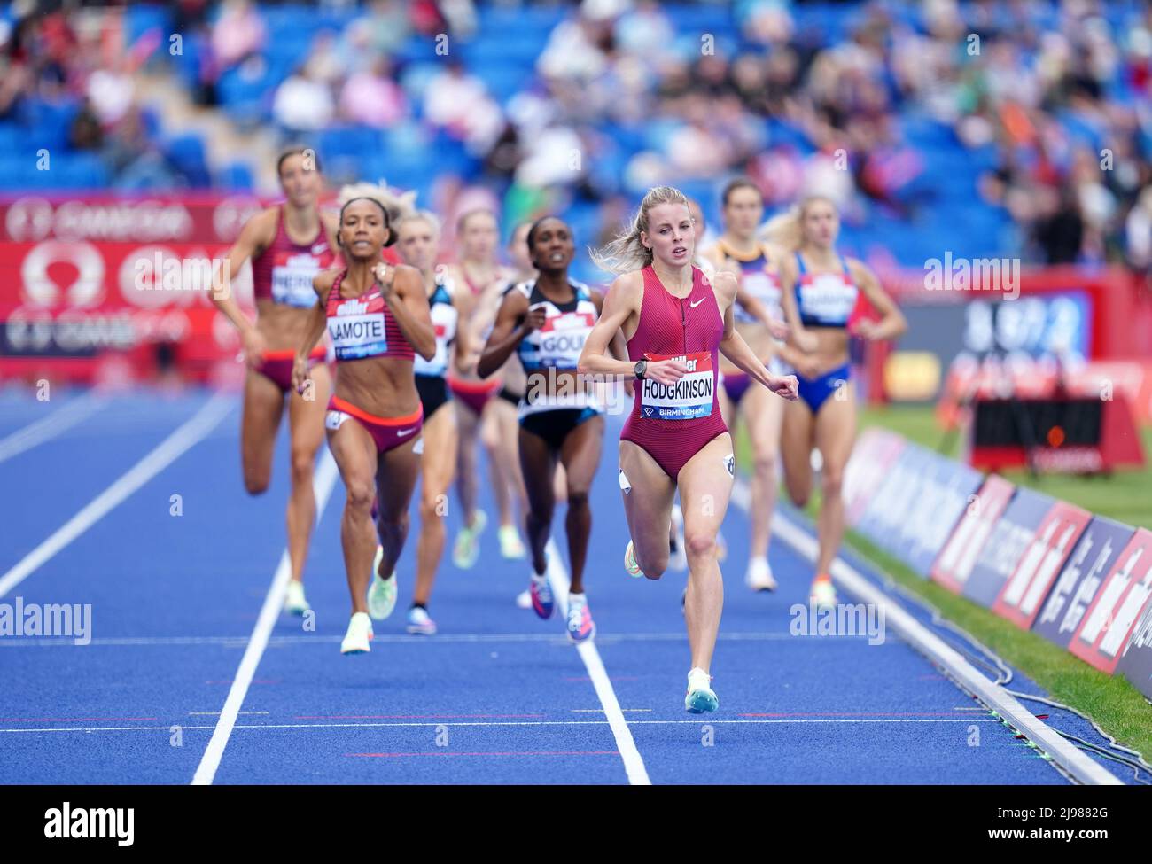 Great Britain's Keeley Hodgkinson wins the Women's 800m during the ...