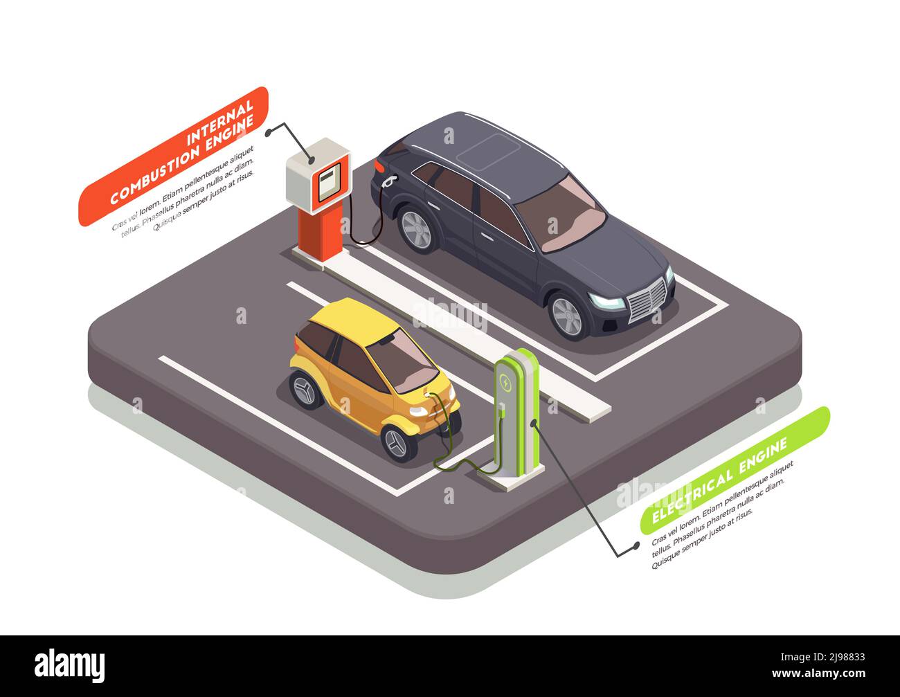 Charging stations for electric cars Stock Vector Images - Alamy