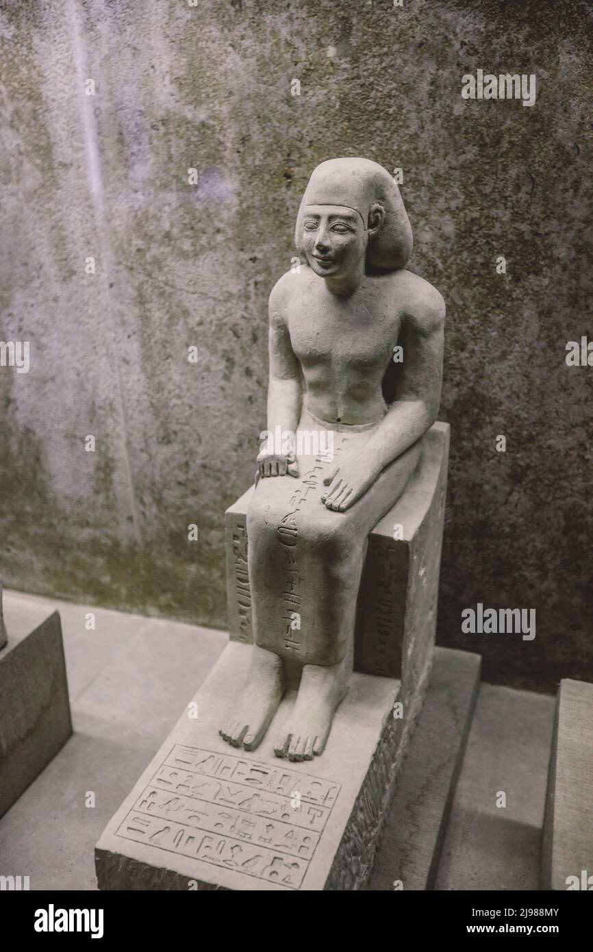 Ancient Egyptian exhibits in the Imhotep Museum, located near the ...