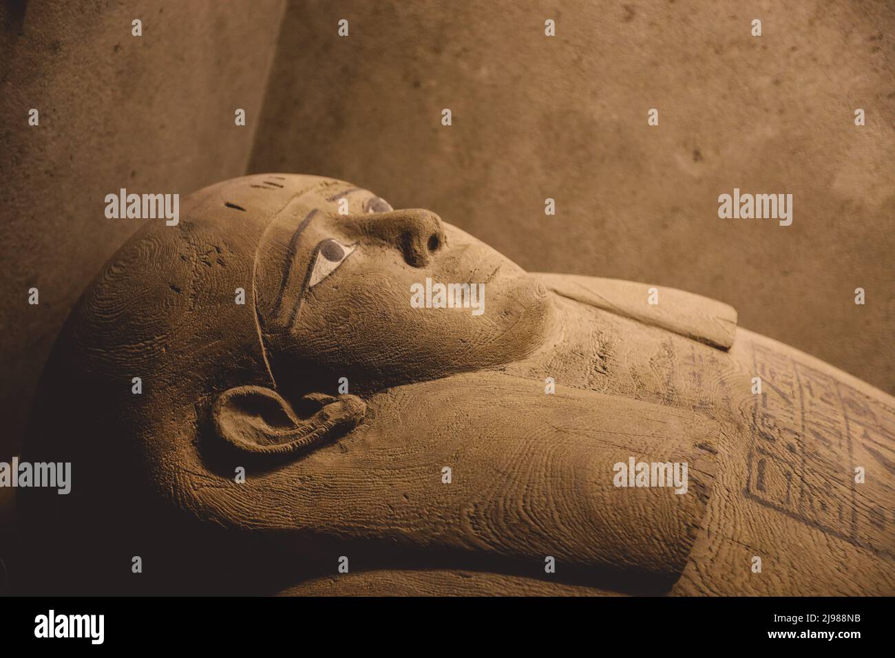 Ancient Egyptian exhibits in the Imhotep Museum, located near the ...