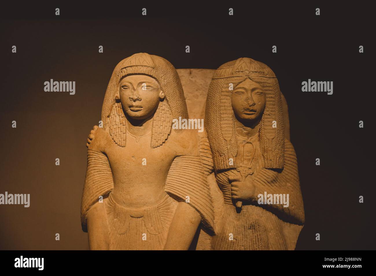 Ancient Egyptian exhibits in the Imhotep Museum, located near the ...