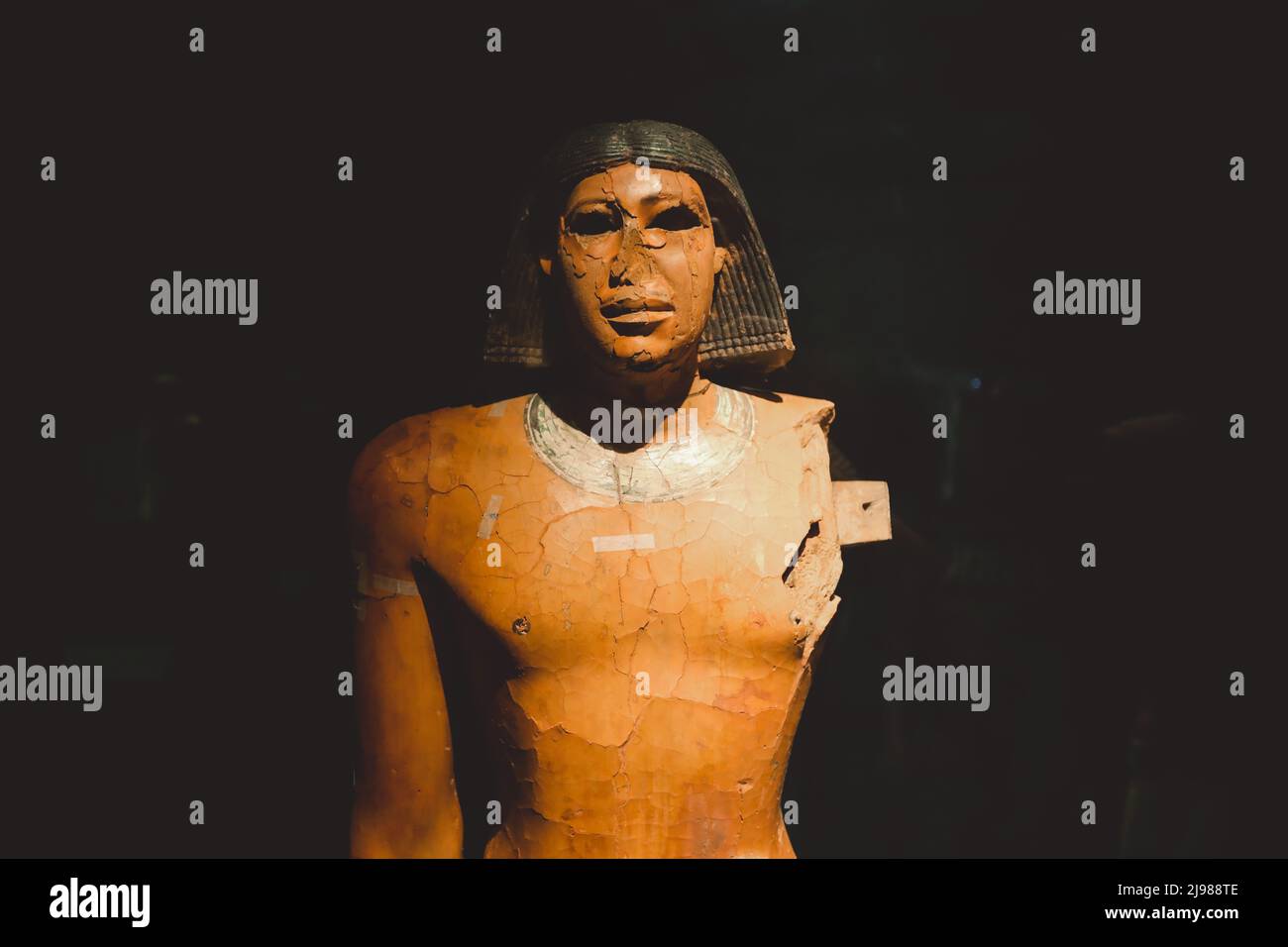 Ancient Egyptian exhibits in the Imhotep Museum, located near the ...