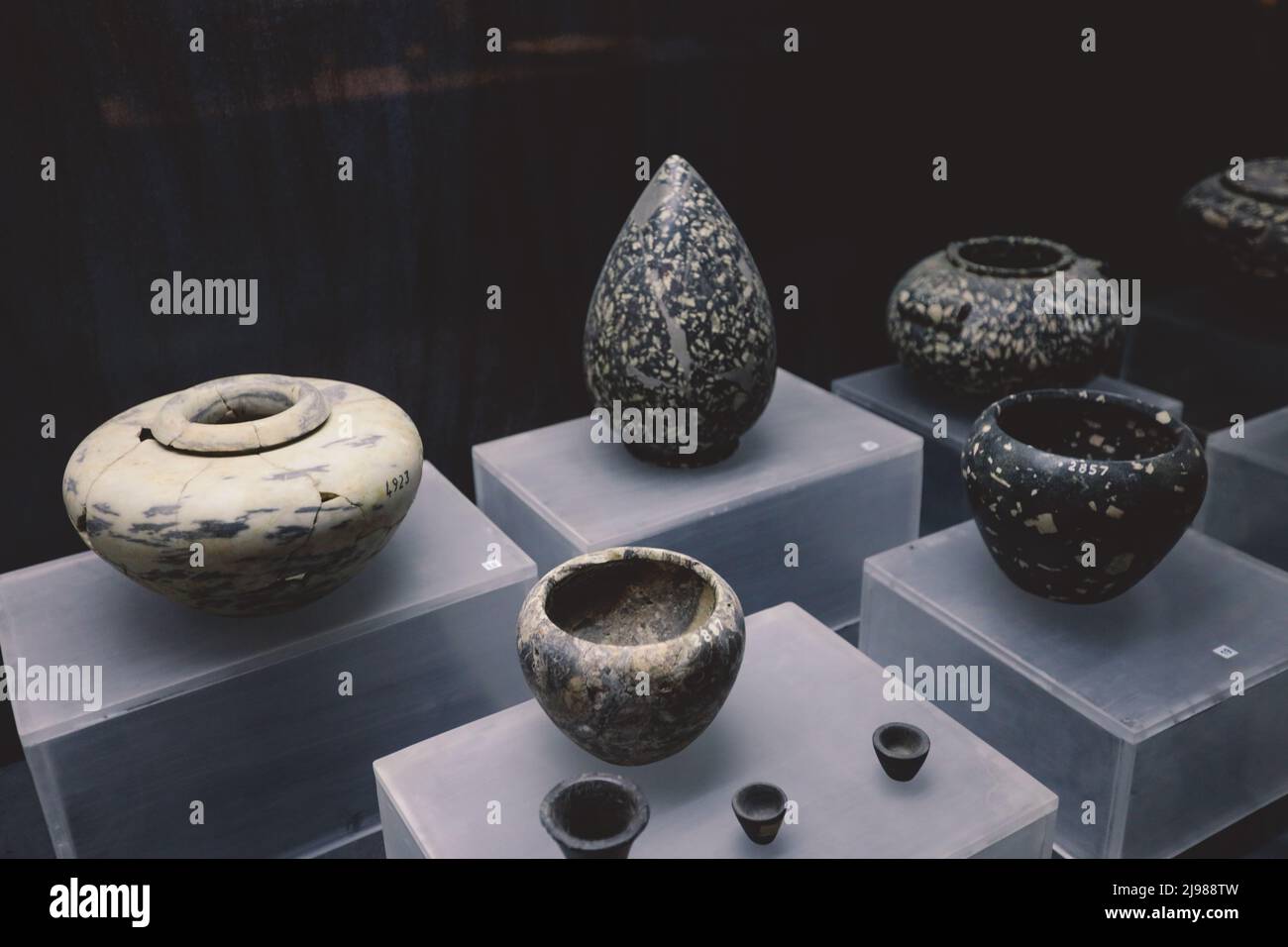 Ancient Egyptian exhibits in the Imhotep Museum, located near the ...