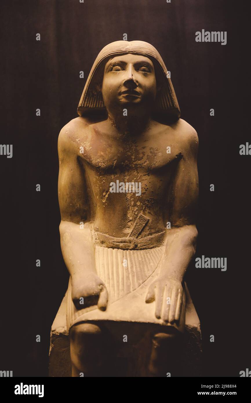 Ancient Egyptian exhibits in the Imhotep Museum, located near the ...