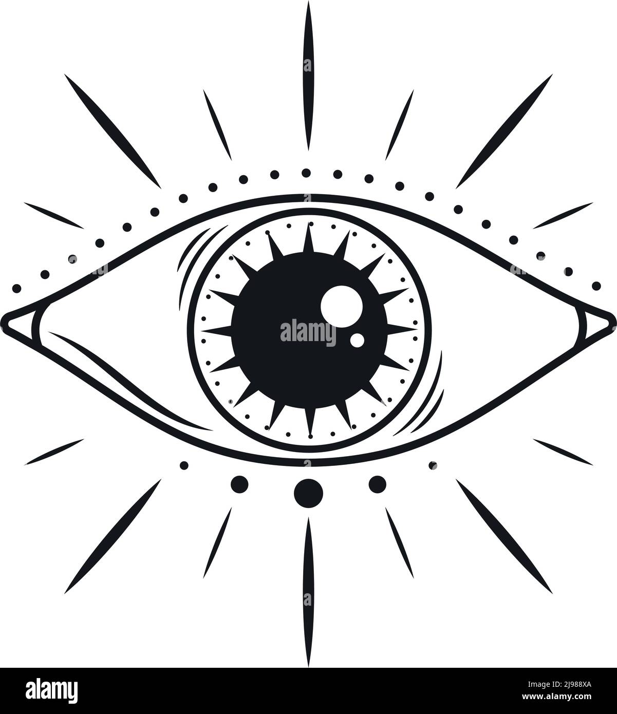 eye minimalist style tattoo icon Stock Vector Image & Art - Alamy