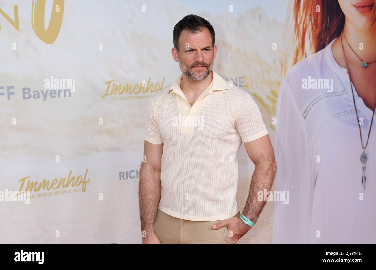 Munich, Germany. 21st May, 2022. Actor Torben Liebrecht shows off at ...