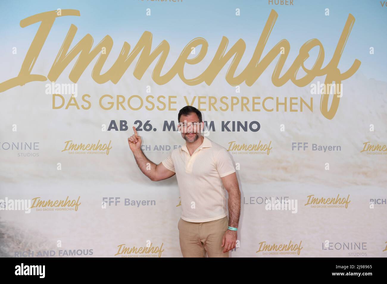 Munich, Germany. 21st May, 2022. Actor Torben Liebrecht shows off at ...