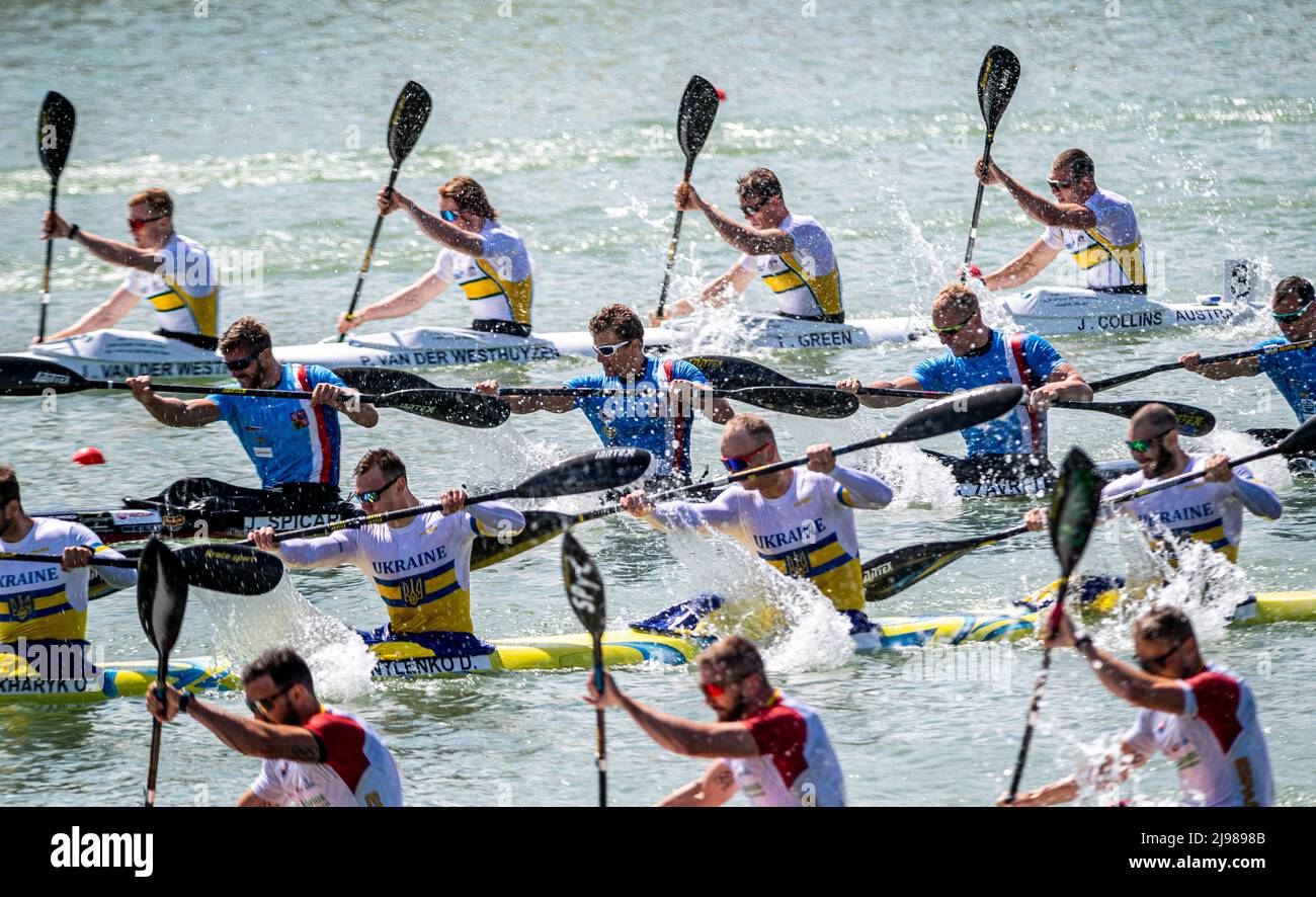 Racice, Czech Republic. 21st May, 2022. From above Jean Westhuyzen ...
