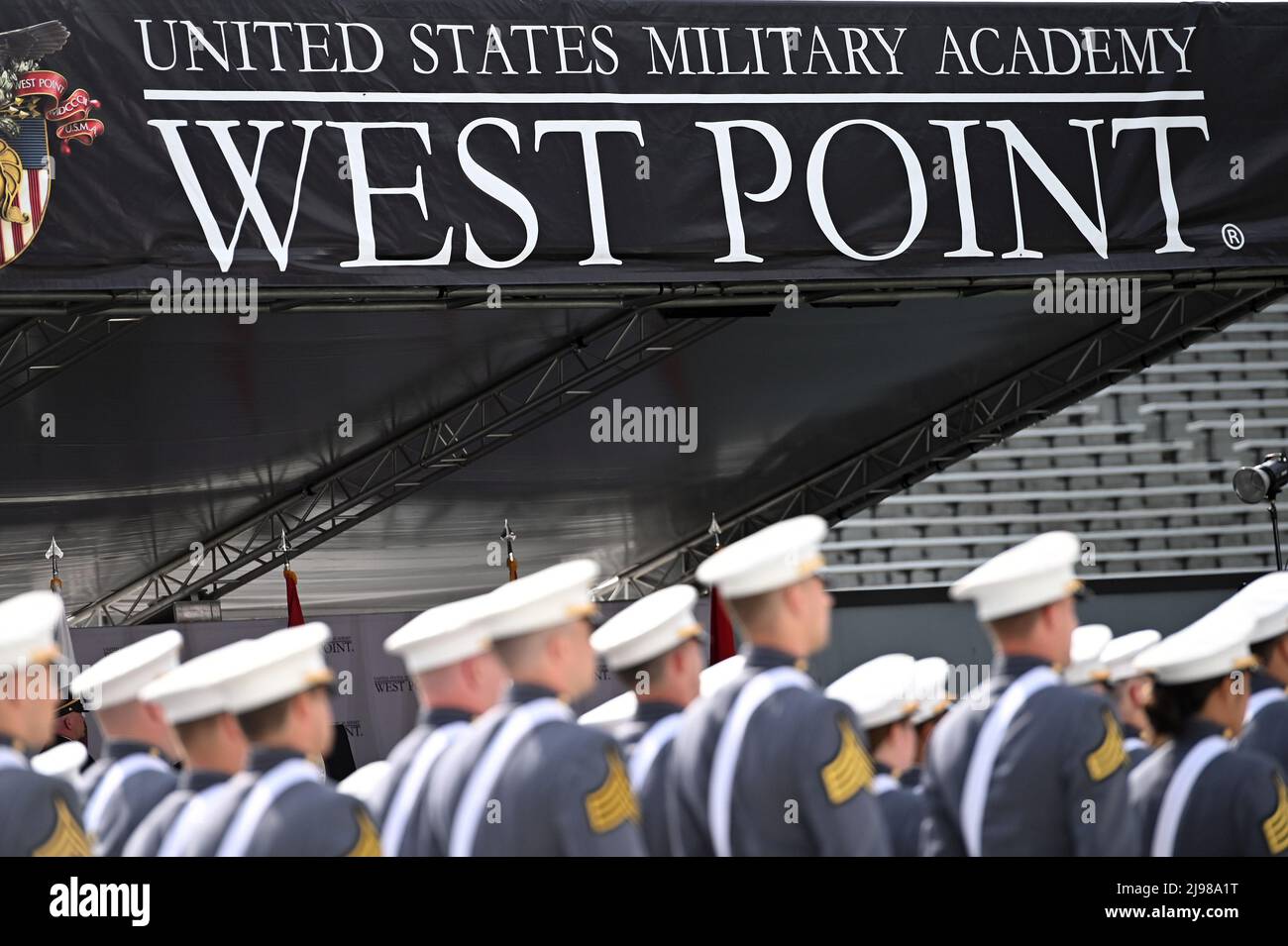 New York, USA. 21st May, 2022. USMA Corps of Cadets stand at attention ...