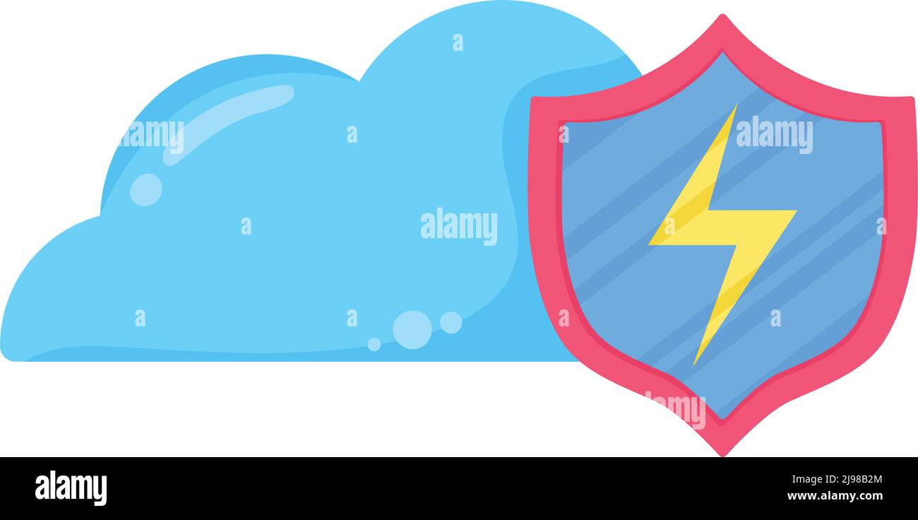 cloud computing with shield icon Stock Vector Image & Art - Alamy