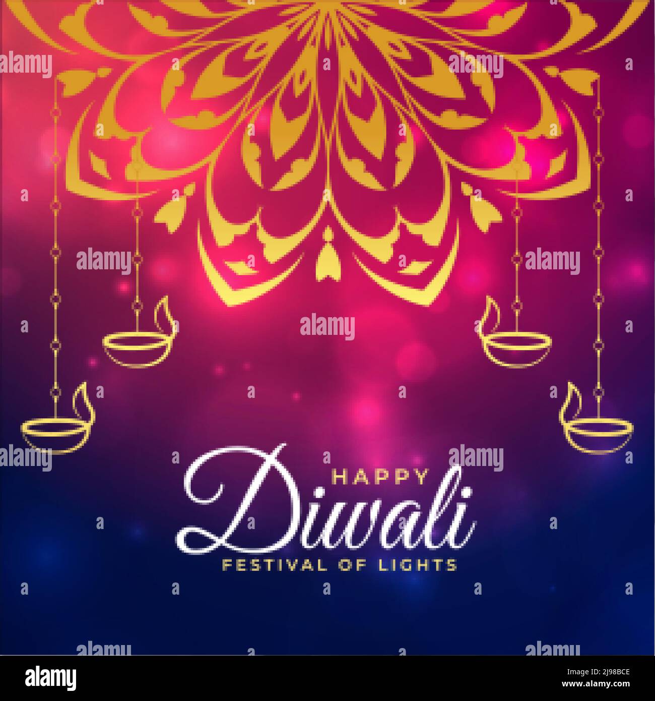 Diwali card Stock Vector Images - Alamy