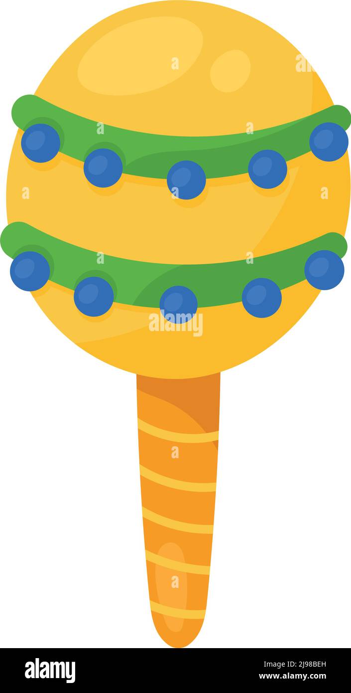 yellow tropical maracas instrument icon Stock Vector Image & Art - Alamy