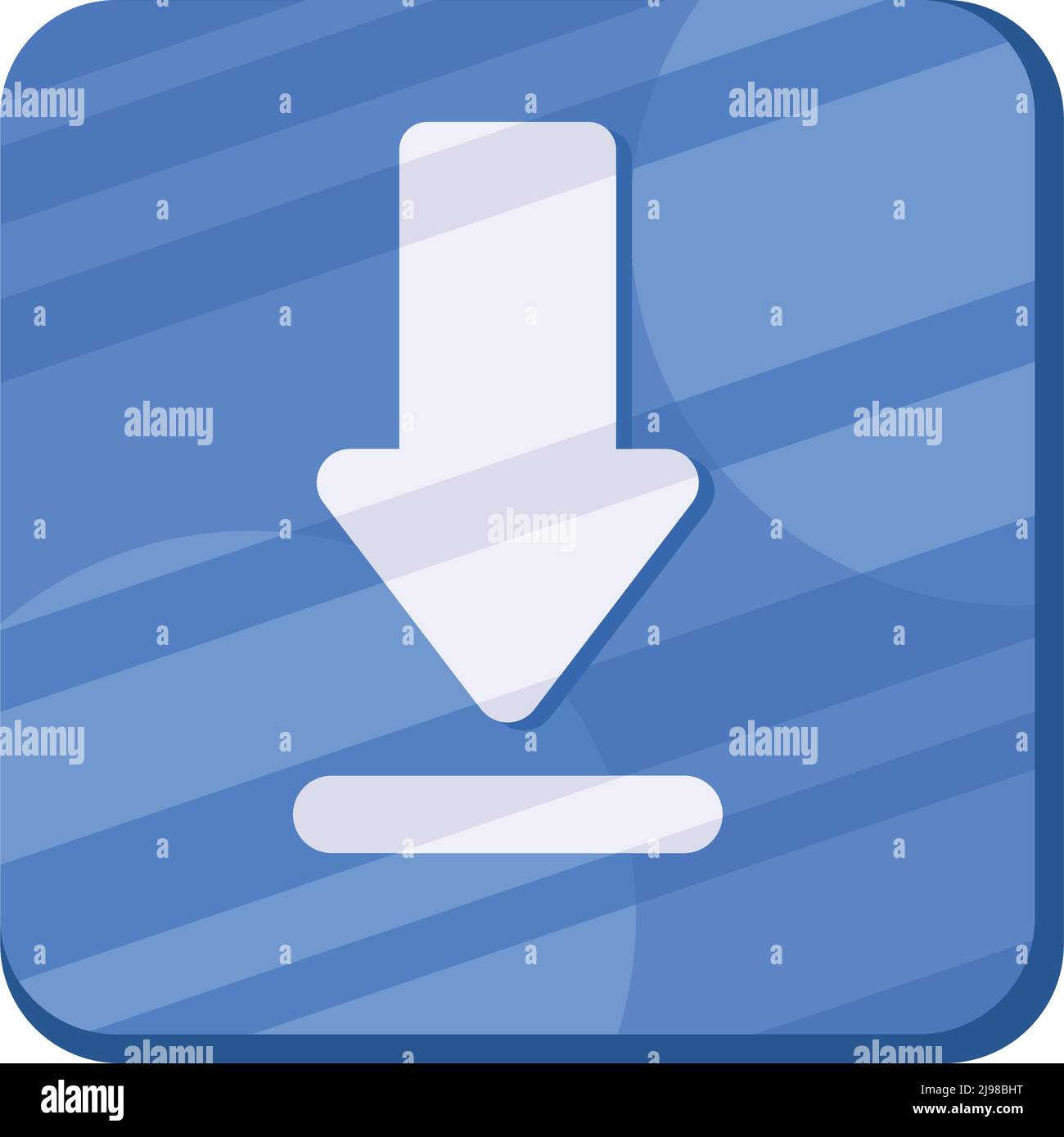 arrow download app button icon Stock Vector Image & Art - Alamy