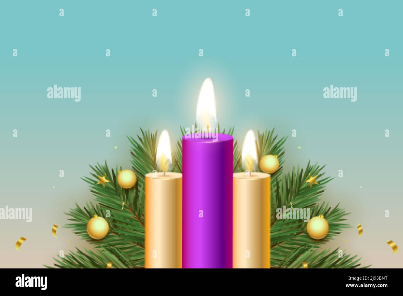 Advent wreath purple Stock Vector Images - Alamy
