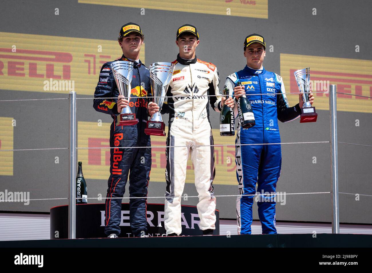 Podium, CRAWFORD Jak (usa), Prema Racing, Dallara F3, VIDALES David ...