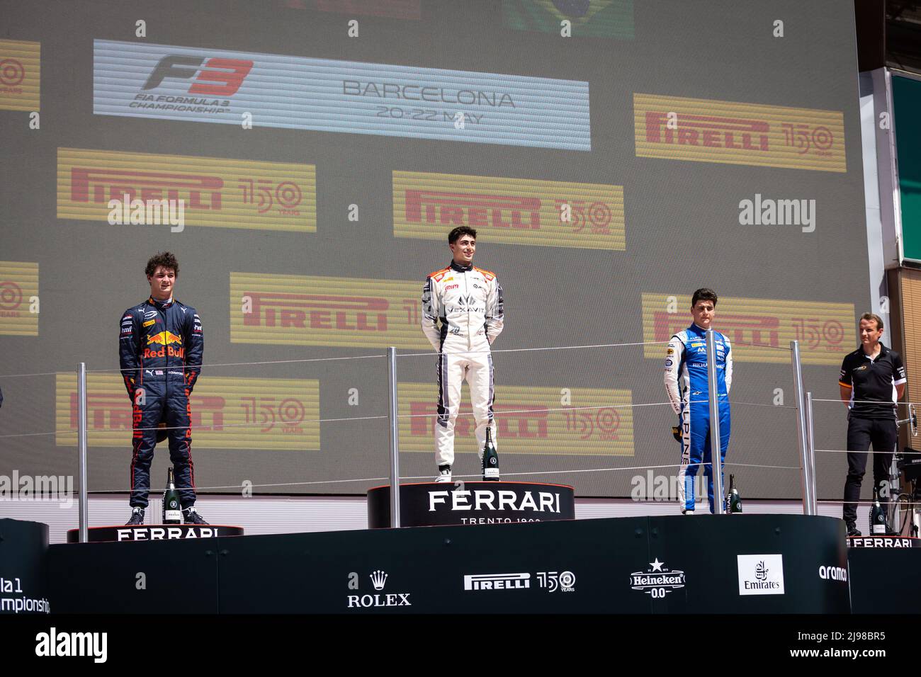 Podium, CRAWFORD Jak (usa), Prema Racing, Dallara F3, VIDALES David ...