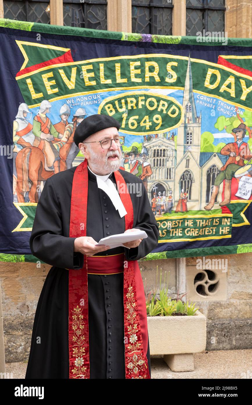 Burford, UK. 21st May, 2022. Levellers Day, theme Defending Democracy ...