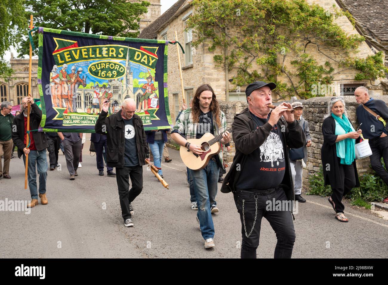Burford, UK. 21st May, 2022. Levellers Day, theme Defending Democracy ...