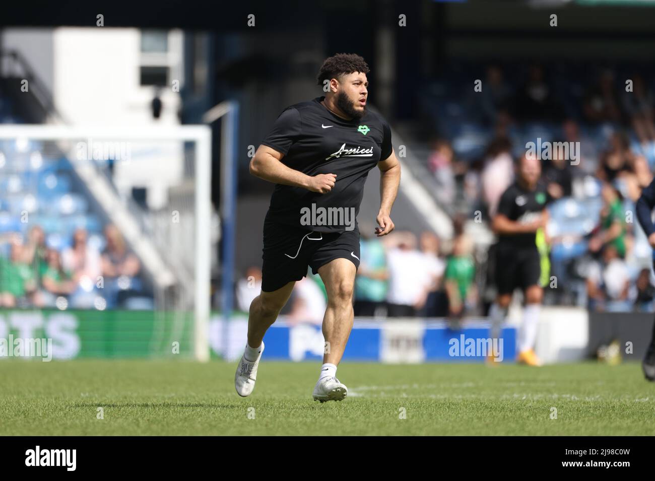 Rapper and entertainment TV host, Big Zuu during a match against the ...