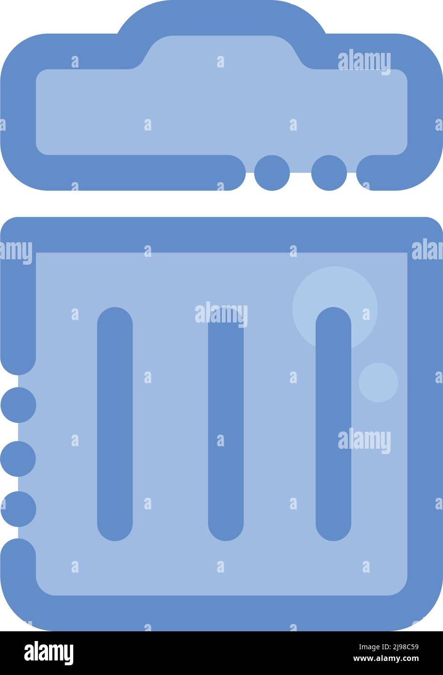 waste bin digital isolated icon Stock Vector Image & Art - Alamy