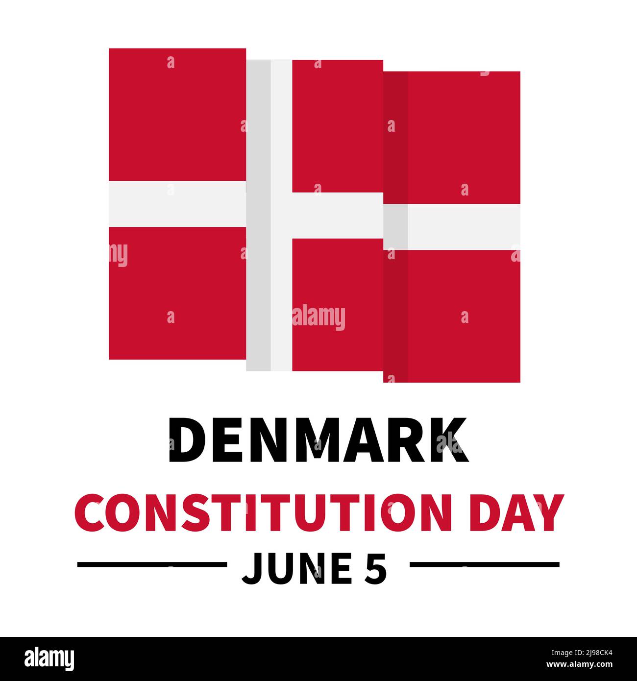 Denmark Constitution Day typography. Holiday celebration on June 5 ...