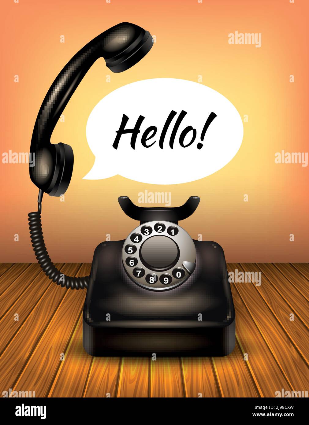 Telephone nostalgia Stock Vector Images - Alamy