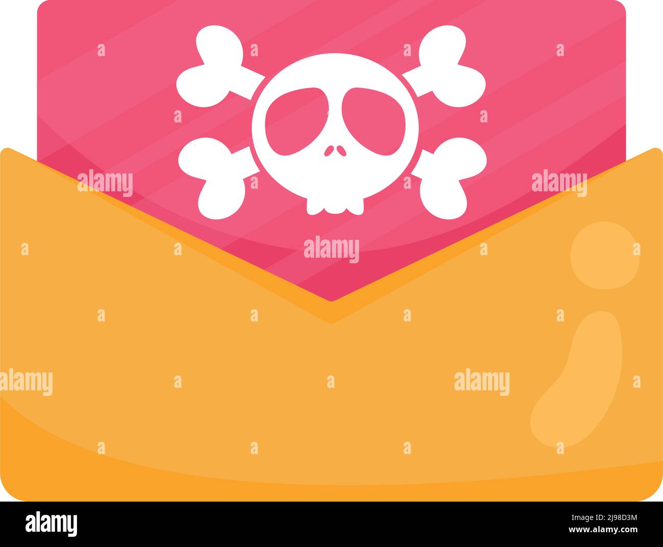 envelope email with skull icon Stock Vector Image & Art - Alamy