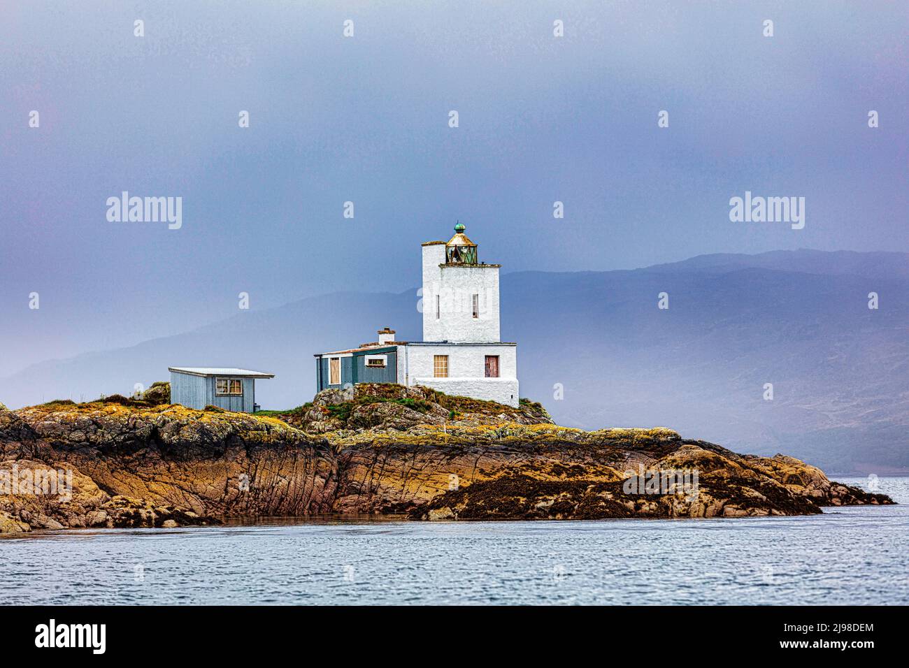 Plockton Lighthouse keeper's cottage , built around 1880, sits on a ...