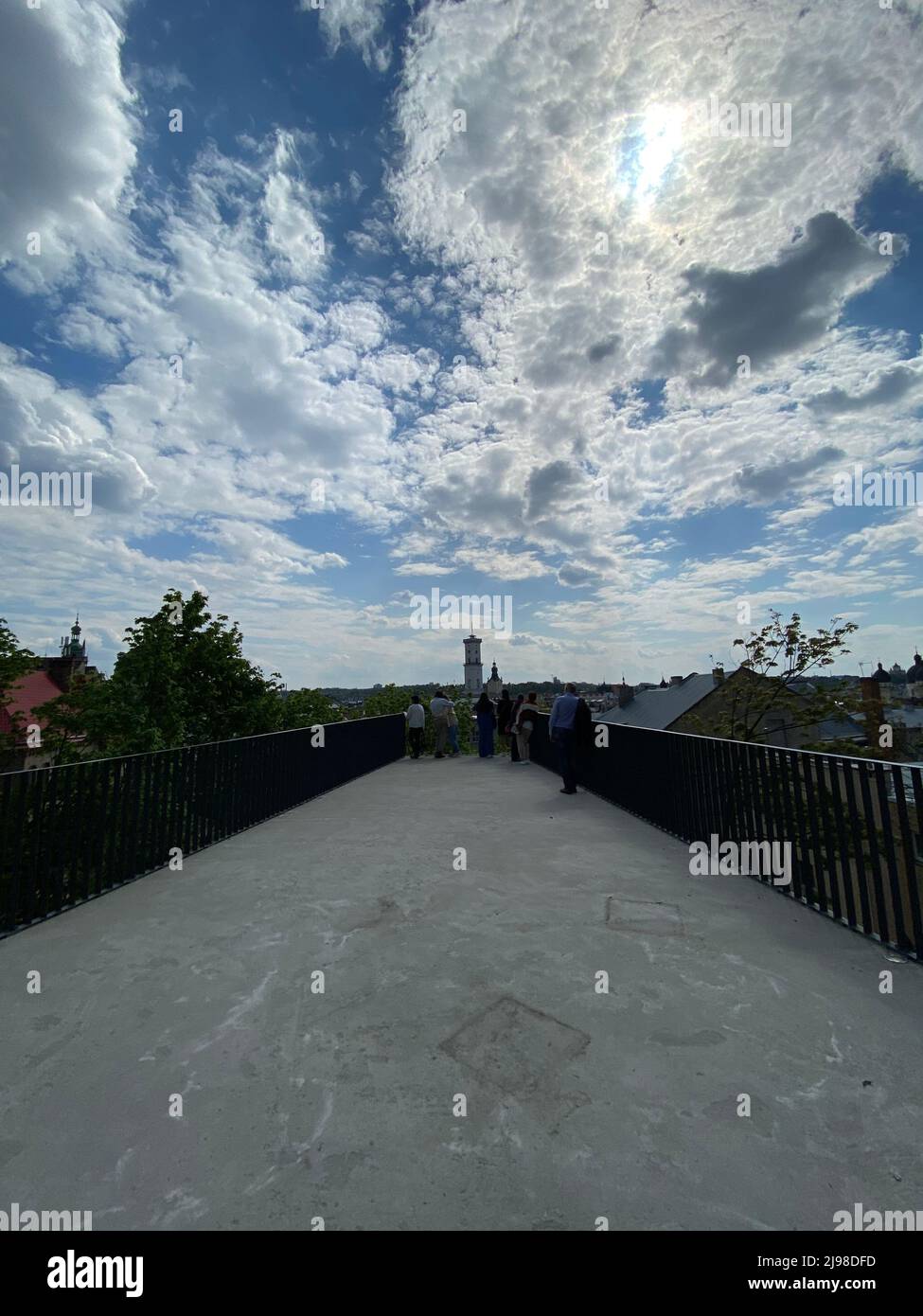 The modern city of Lviv in western Ukraine with ancient European ...