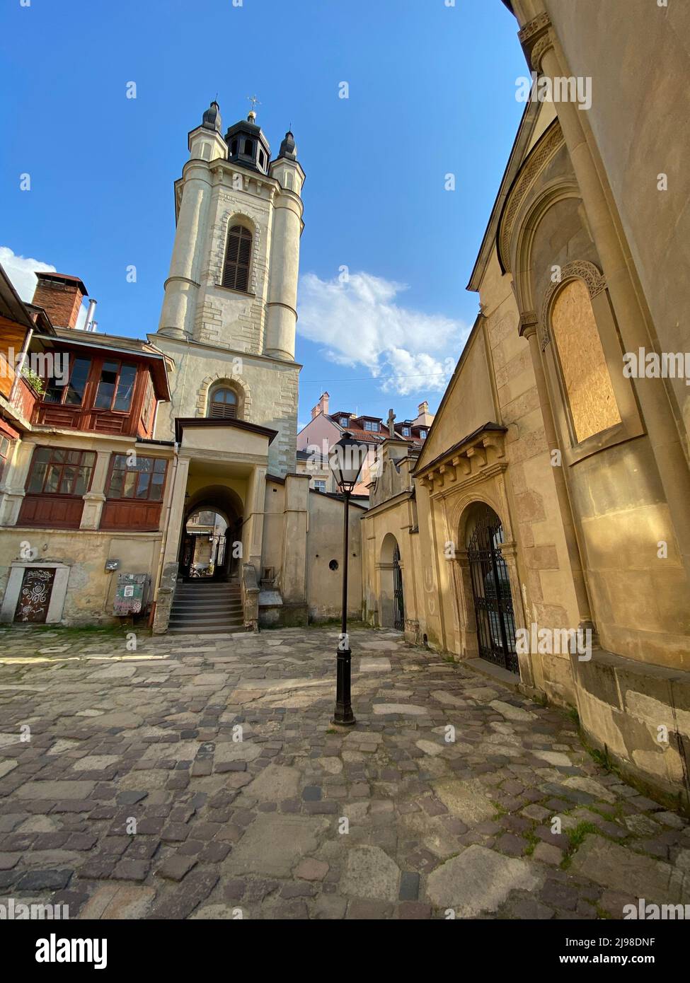 The modern city of Lviv in western Ukraine with ancient European ...