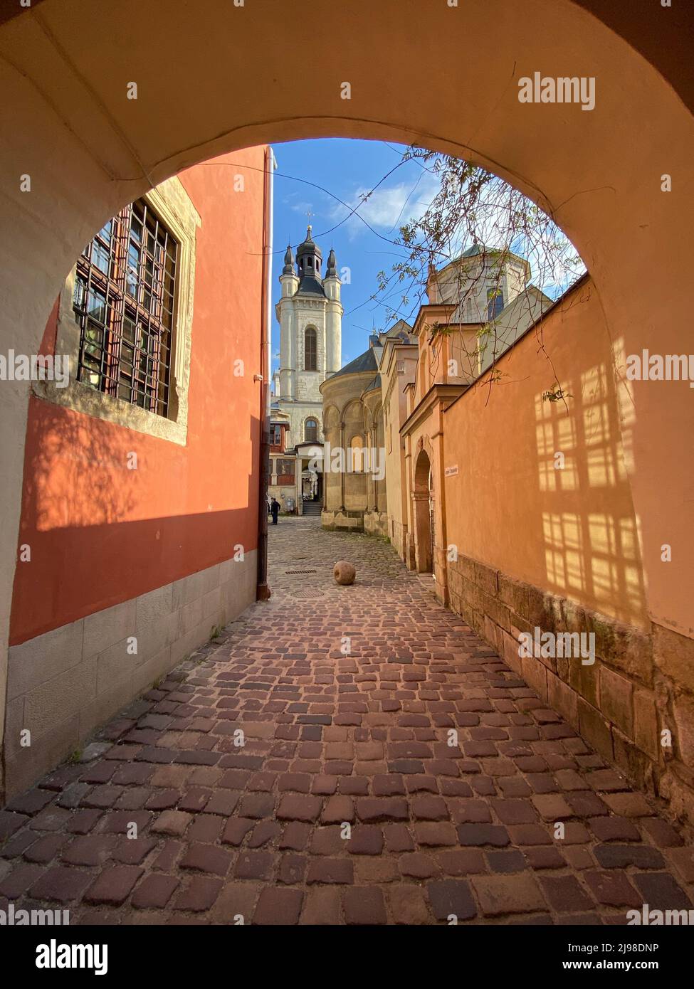 The modern city of Lviv in western Ukraine with ancient European ...