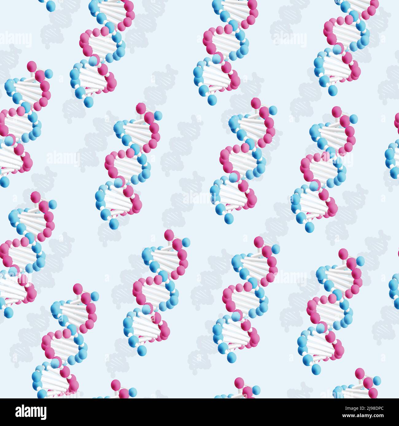 Sience DNA pattern with molecule structure vector Illustration Stock ...