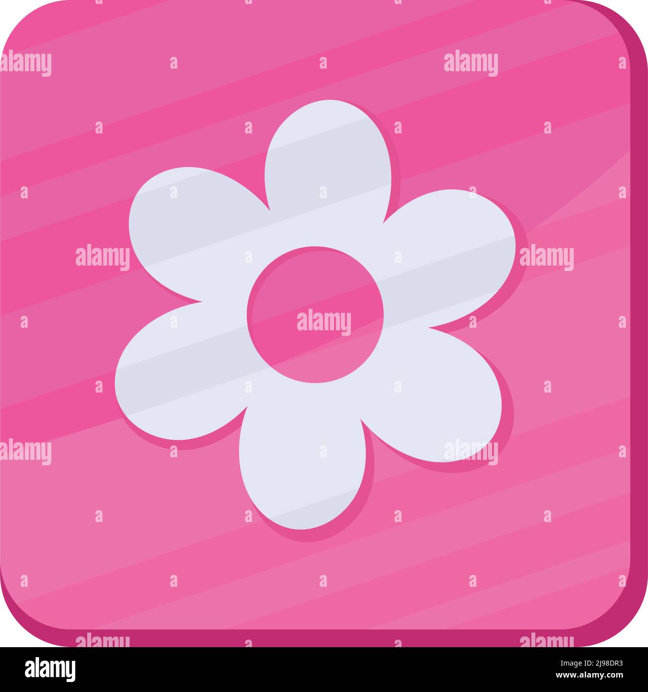 flower pink app button icon Stock Vector Image & Art - Alamy